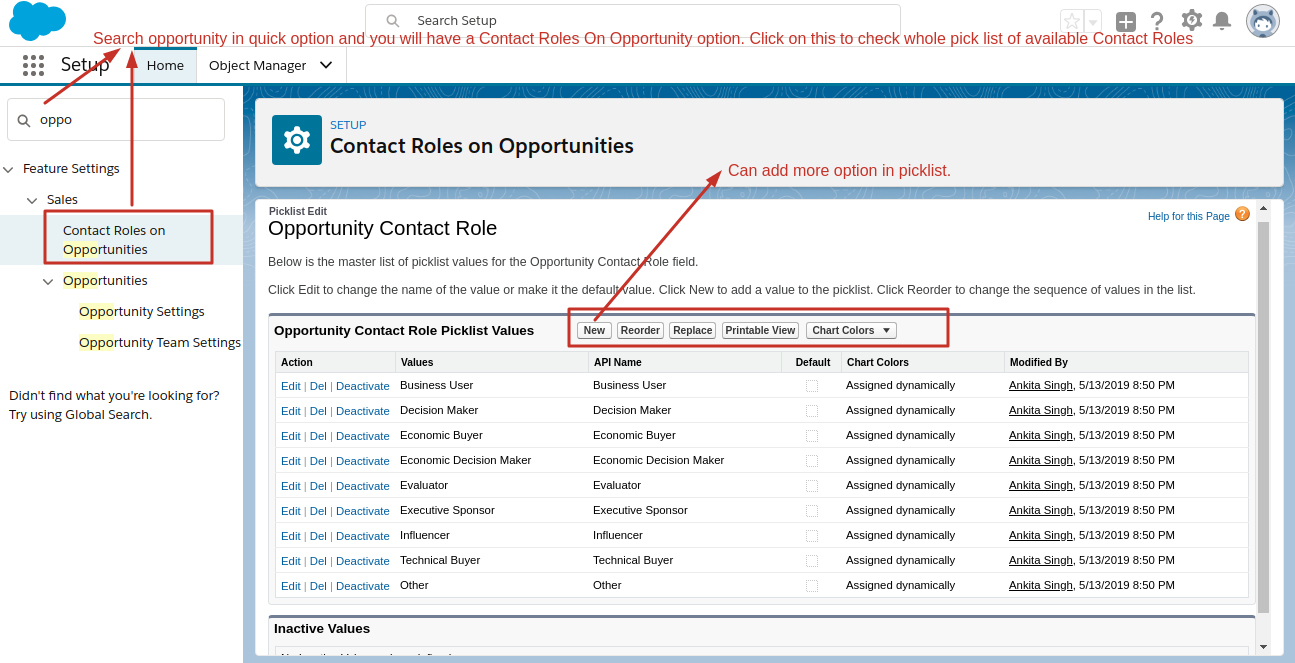 Contact Roles In Salesforce