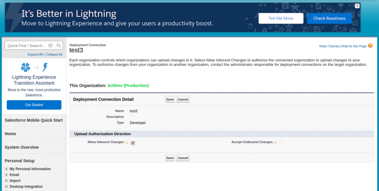Salesforce Deployment Using Change sets