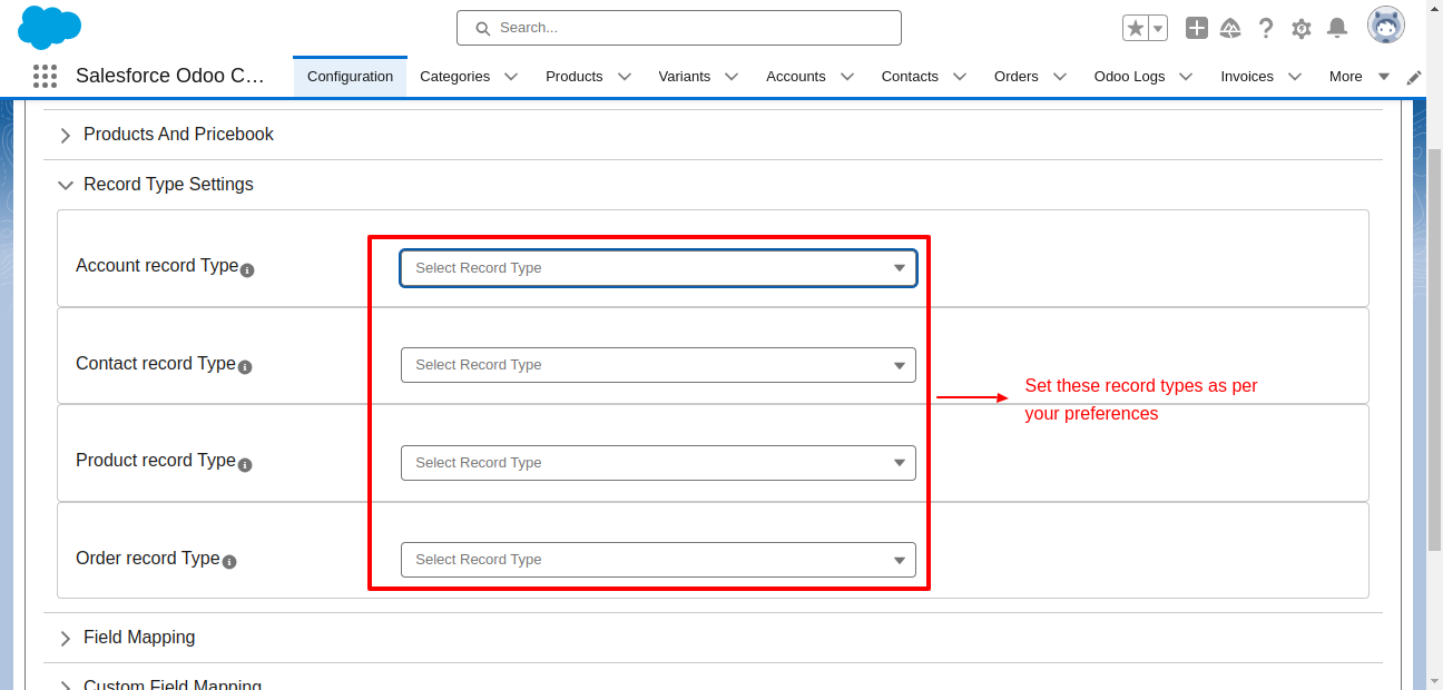 Odoo Salesforce Connector and Integration - eShopSync