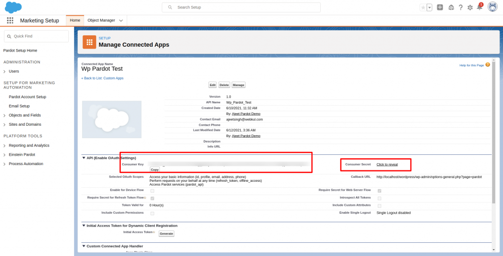 Connect Wordpress to Pardot using Salesforce SSO