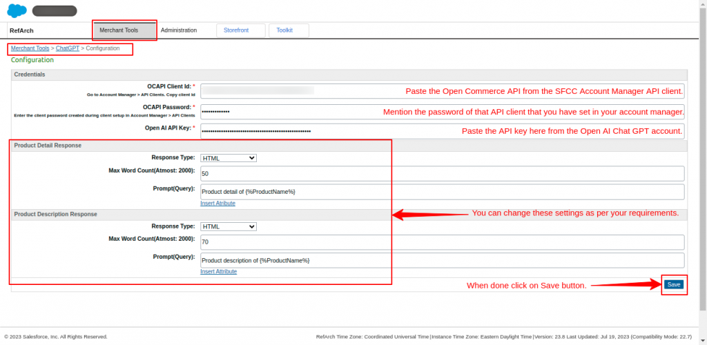 Ai Engine Chatgpt For Salesforce B2c Commerce User Guide