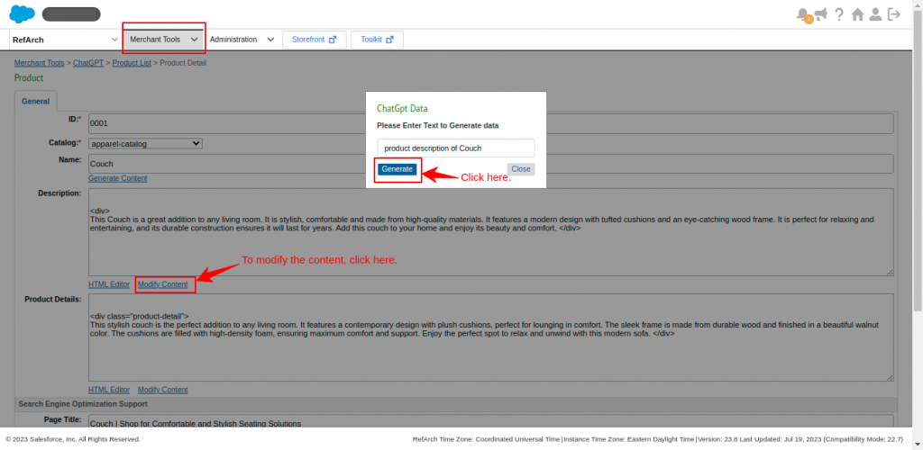 Ai Engine Chatgpt For Salesforce B2c Commerce User Guide