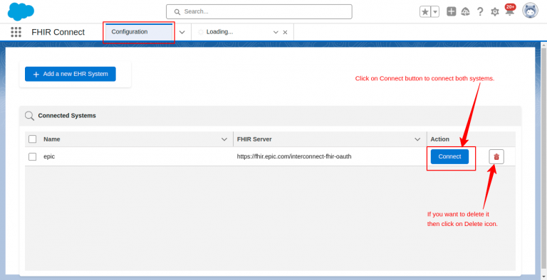 Salesforce Health Cloud and EHR Integration - FHIR Connect