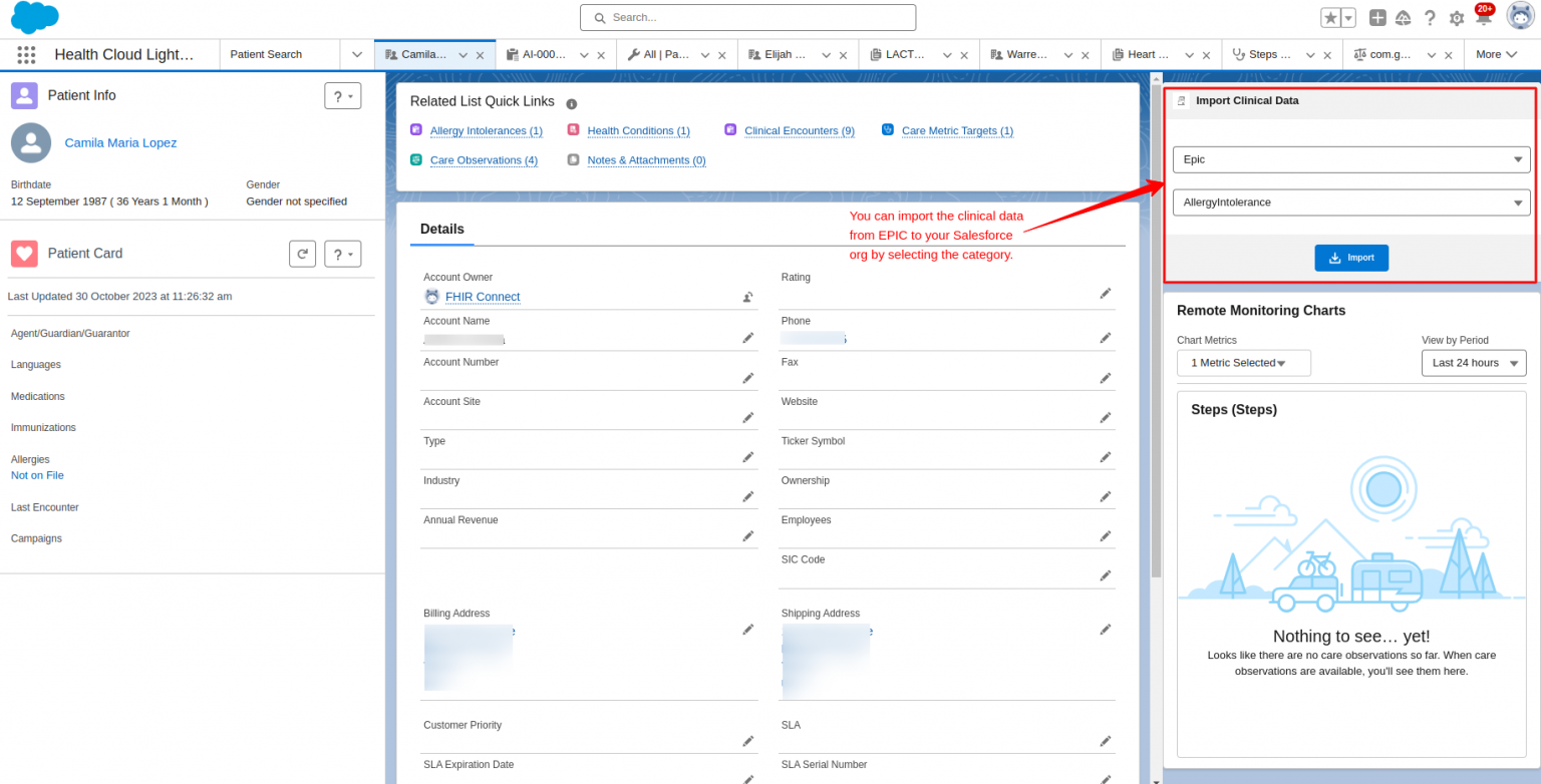 Salesforce Health Cloud and EHR Integration - FHIR Connect