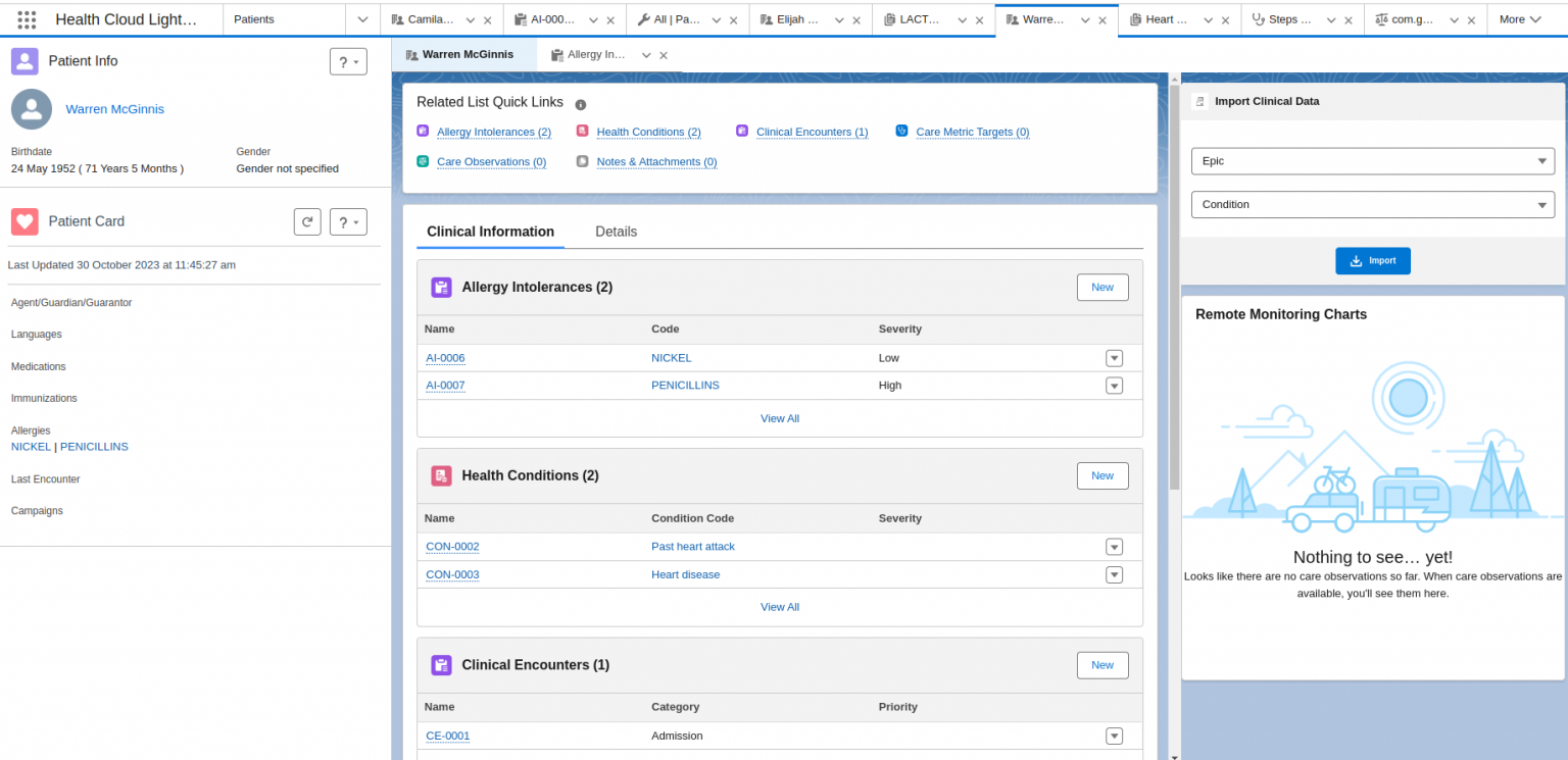 Salesforce Health Cloud and EHR Integration - FHIR Connect